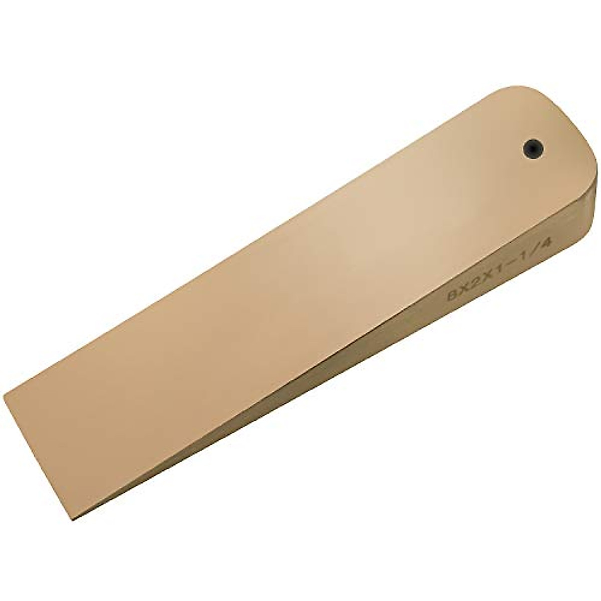 CS Unitec | Non-Sparking Aluminum Bronze Flange Wedge with Lanyard Hole | Metal Pipefitting Welding Tool | 1/2 in x 3/4 in x 4 in