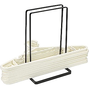 HAKDAY Hanger Stacker Organizer Stand, Portable Hanger Holder Laundry Room Organization Hanger Rack Storage(Black)