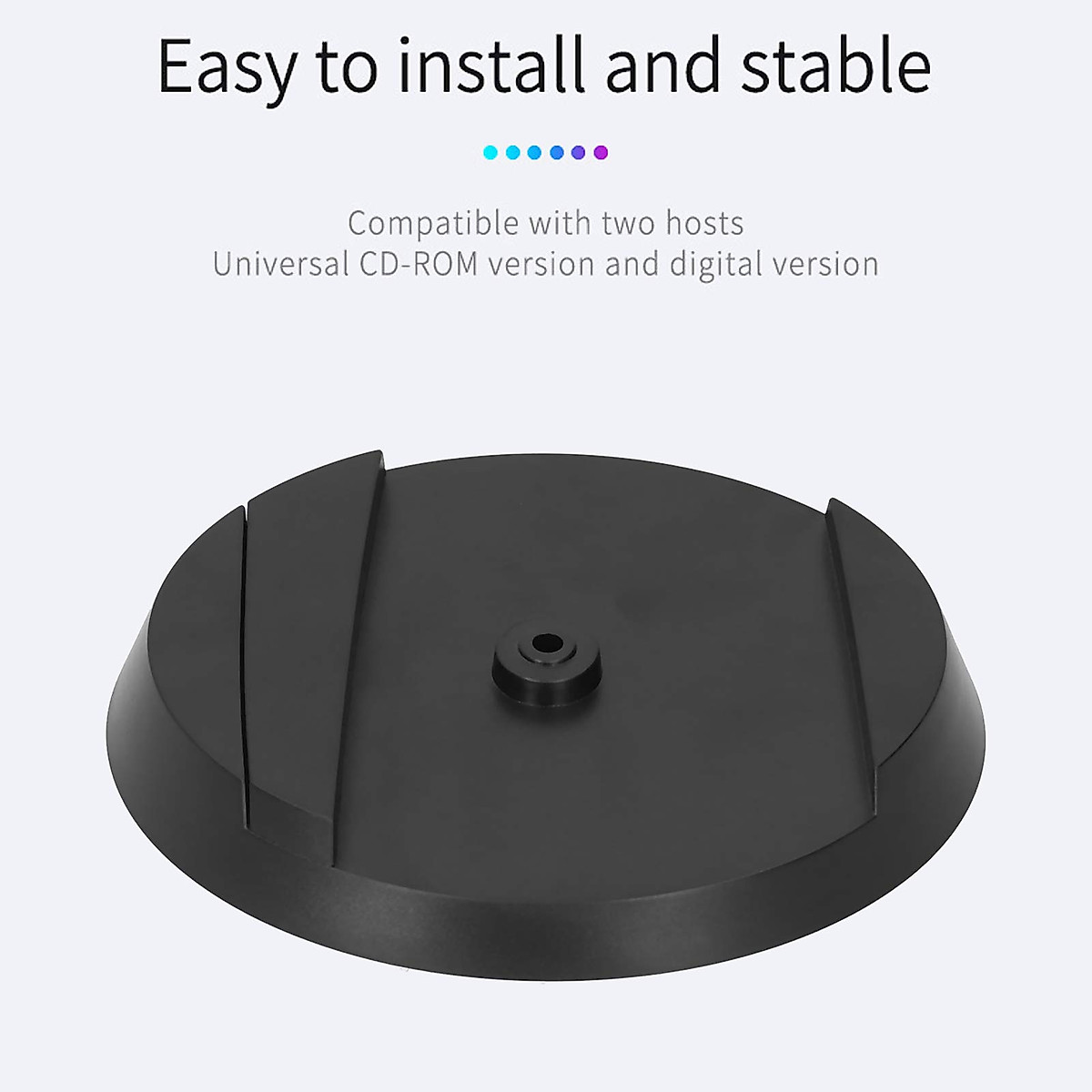 CCYLEZ 2 in 1 Professional Vertical ABS Game Console Bracket with Bracket and Screws Console Base Accessory for PS5 Game Console Black