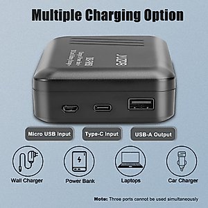 JYJZPB NP-FW50 Replacement Battery Charger Set Dual Channel Compatible for Sony Alpha A6000 A6400 A6500 A6300 A6100 ZV-E10 A7 A7II A7RII A7SII A7S A7S2 A7R A7R2 A5100, Camera Batteries Charger Case