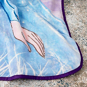 Frozen Elsa Anne Sisters Blanket Plush Throw 62" x 90"