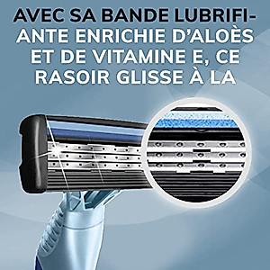 BIC Flex 3 Men’s Disposable Razors With 3 Blades, For a Smooth and Comfortable Shave, 4 Piece Razor Kit for Men