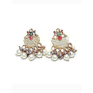 OZANOO Kundan Necklaces Set For Women And Girls, Kundan Necklace Set Jaipuri Jewellery/Indian Traditional Jewellery Set For Women And Girls, Necklaces