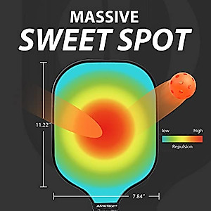 Pickleball Paddles, Pickleball Set, USAPA Approved Multilayer Fiberglass and Carbon Face, 25% Thicker Polypropylene Core Pickleball Rackets Set, Lightweight Pickleball Paddles Set of 2 &4 Balls & Bag