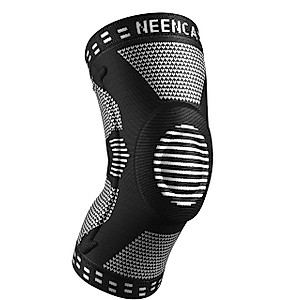 NEENCA Knee Brace for Knee Pain Relief, Compression Knee Sleeve with Patella Gel Pad & Side Stabilizers, Knee Support for Men Women, Meniscus Tear, Arthritis, Joint Pain, ACL, Runner, Workout- 18