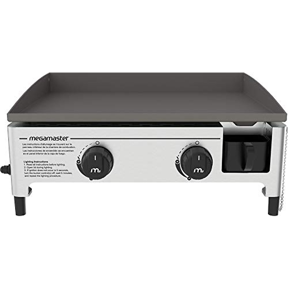 Megamaster 820-0054F Propane Gas Grill, Silver and Black