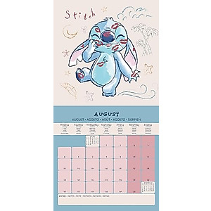 Lilo and Stitch Calendar 2024 - Month to a View Planner 30cm x 30cm - Official Merchandise