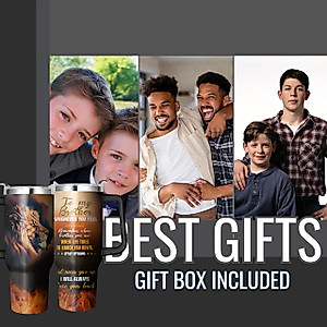 Wuepncah 30 Oz Borther Tumbler with Handle and Straw, To My Brother Coffee Cups Gift Fathers Day, Stainless Steel Brothers Cups Birthday Gift Ideas for Adult Brothers