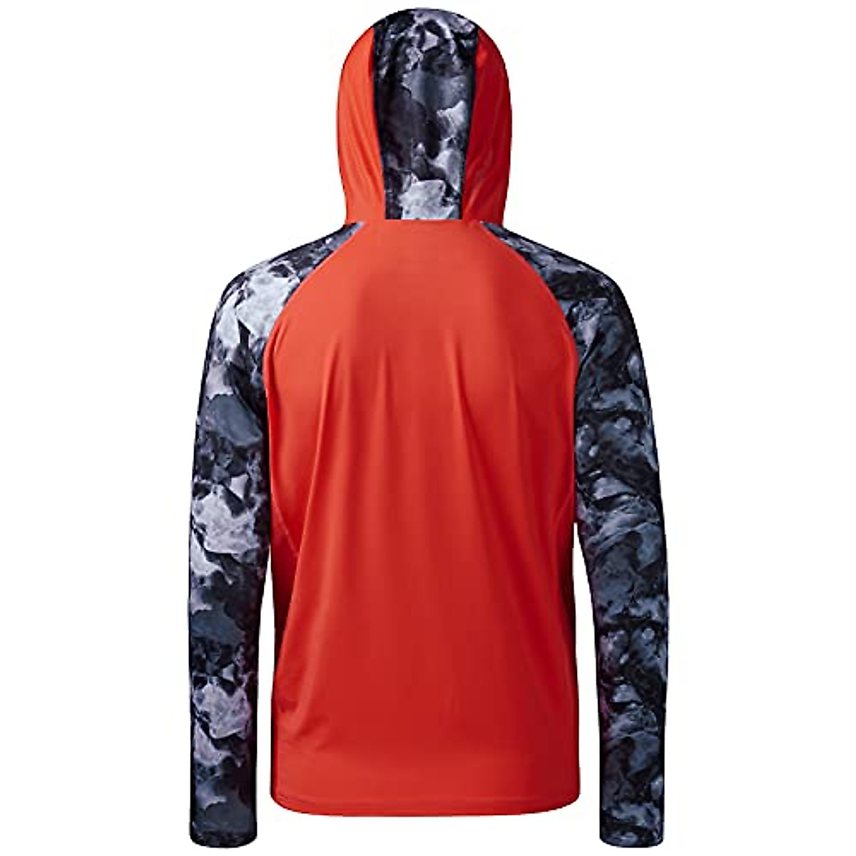 BASSDASH Men’s UPF 50 Performance Fishing Shirt Cooling Hoodie Camo Long Sleeve FS17M