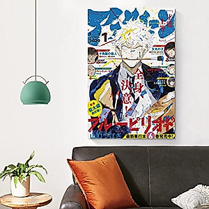 AOMACA Anime Poster Blue Period Kawaii Anime GirlCanvas Painting Wall Art Poster for Bedroom Living Room Decor08x12inch(20x30cm)