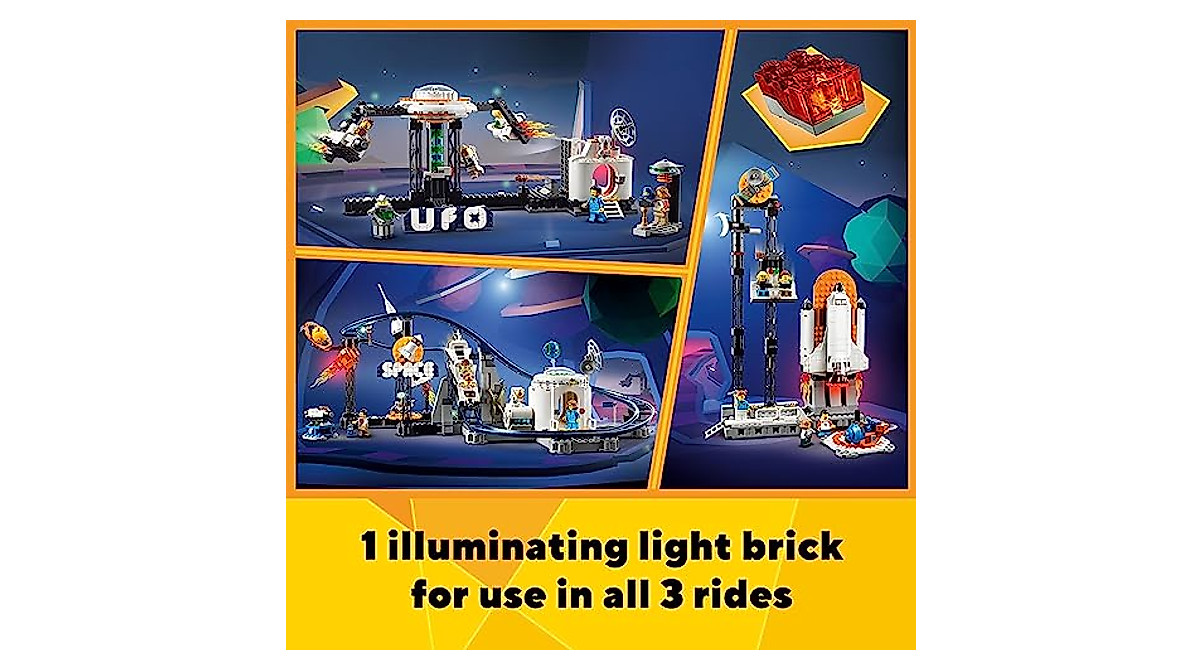 LEGO Creator 3-in-1 Space Roller Coaster Building Set for Kids 9+