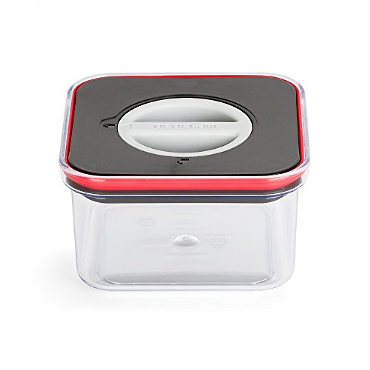 Neoflam Airtight Smart Seal Food Storage Container (Set of 3, Square) | Crystal Clear Body | Modular, Stackable, Nestable Design | Easy to Clean, BPA Free (0.6 L, 20.2 oz)