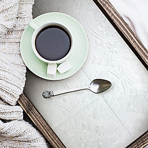 RoomMates TIL5014FLT Bright White Tin Tile Peel and Stick Backsplash