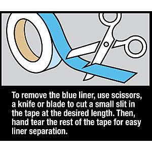 Duck Brand Double-Sided Duct Tape, 1.4-Inch by 12-Yards, Single Roll, Blue (240200)