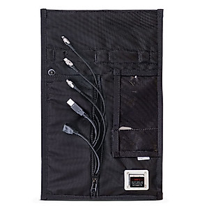 Mission Darkness Window Charge & Shield Faraday Bag for Tablets // Includes USB Filter, Transparent Window, and Cable Set for Data Extraction and Charging Devices While Shielded from RF Signals