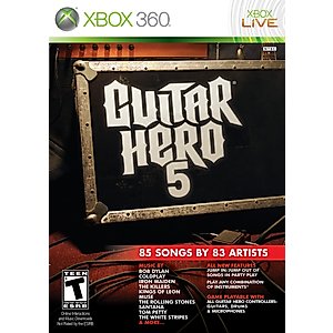 Guitar Hero 5 - Xbox 360 (Game only)