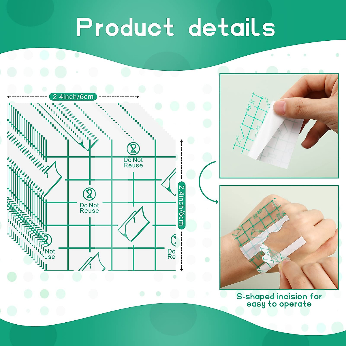 100 Pieces Hand Palette makeup artist supplies Single Use Makeup Hand Palette Makeup Mixing Palette Makeup Artist Must Haves Transparent Waterproof Makeup Tape for Women (2.3 x 2.3 Inches)