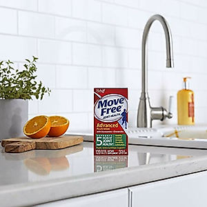 Move Free Advanced Glucosamine Chondroitin MSM Joint Support Supplement, Supports Mobility Comfort Strength Flexibility & Bone - 120 Count (Pack of 3)