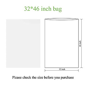 Holvyt Large Clear Basket Bags, 10 Pack 32"x 46" Cellophane Wrap Plastic Package for Baskets and Gifts