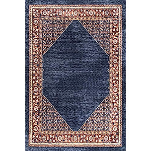 nuLOOM Temptation Floral Persian Area Rug, 3' x 5', Navy