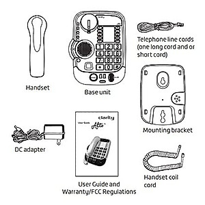 Clarity 54005.001 Alto Severe Hearing Loss Amplified Corded Phone