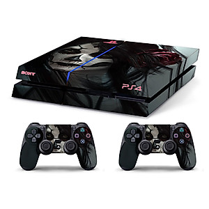 Skin Ps4 Old - SKULL WOMAN - limited edition DECAL COVER ADESIVA Playstation 4 Slim SONY BUNDLE