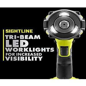 RYOBI - ONE+ HP 18V Brushless Cordless 4-Mode 1/2 in. High Torque Impact Wrench (Tool Only) - PBLIW01B