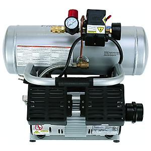 California Air Tools 2010A Ultra Quiet and Oil-Free 1.0 HP 2.0-Gallon Aluminum Tank Air Compressor,Silver