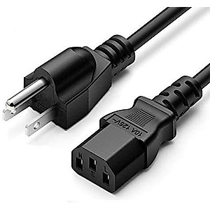 3 Prong AC Power Cord Cable Fit for Instant Pot, Electric Pressure Cooker, Rice Cooker, Soy Milk Maker, Power Quick Pot, Microwaves and Other Kitchen Appliances Replacement- (ETL Listed Cable)