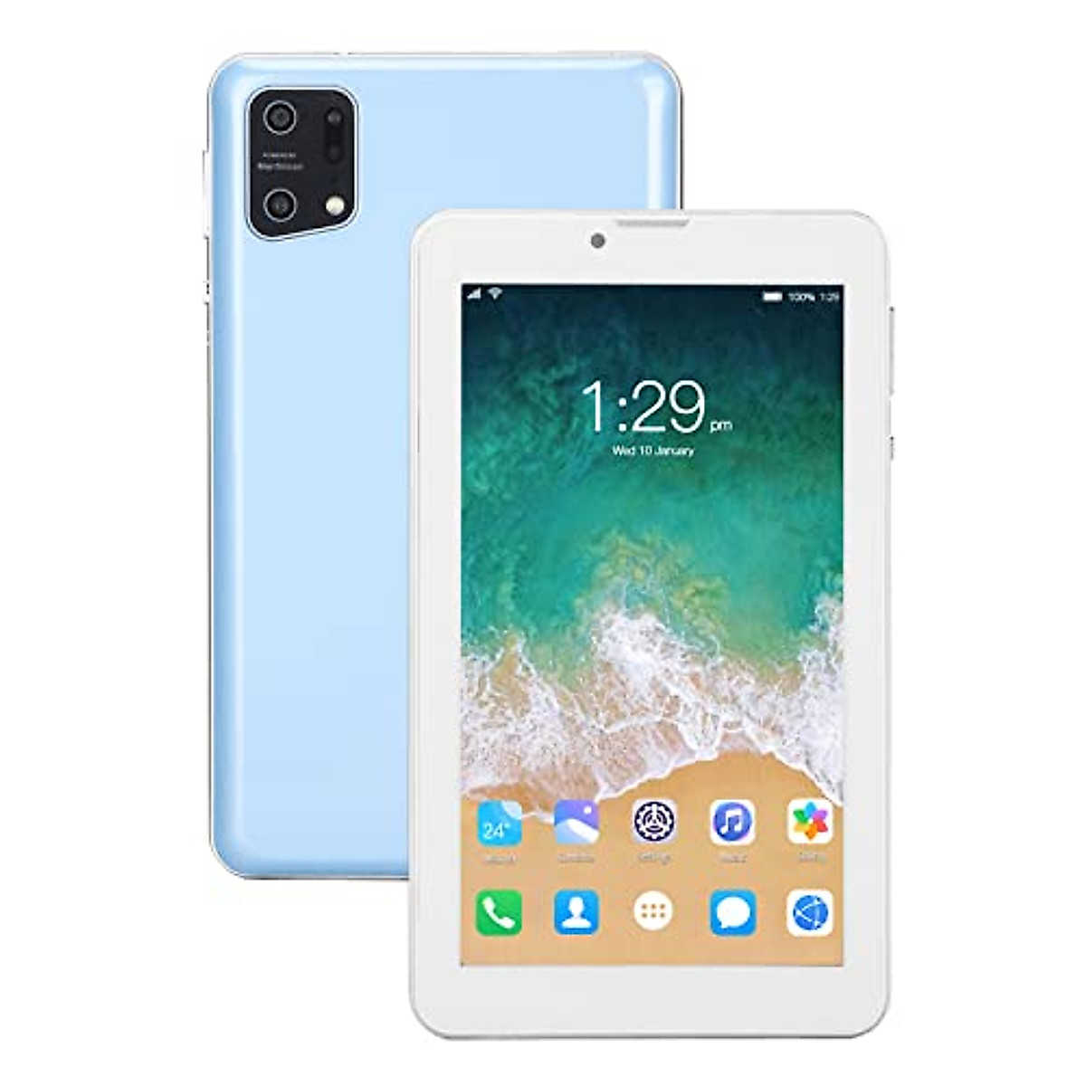 7 Inch Tablet, Toddler Tablet 32GB Octa Core 1280x800IPS 3500mAh Battery Stylish Design S Plug 100‑240V (US Plug)