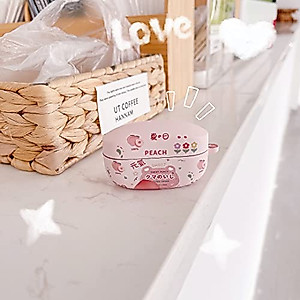 Joie & Joho Compatible with Sony WF-1000XM4 Case, Pink Peach Case for Earbuds Men Teens Boys Women Soft Silicone Keychain Accessories