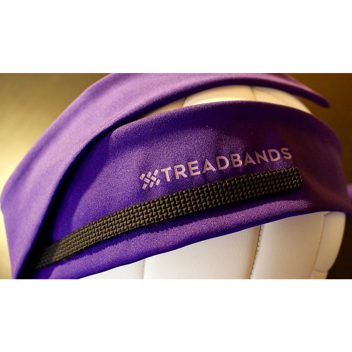 TreadBands All Terrain Tieback Non Slip Headband - Solid Colors (Purple)