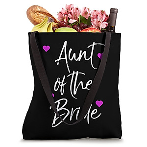 Aunt of the Bride Wedding Matching Bridal Tote Bag