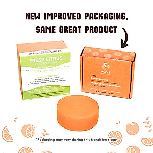 Clever Yoga Conditioner Bar - Vegan Solid Conditioner for All Hair Types, Travel-Friendly and Frizz-Free (Fresh Citrus)