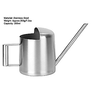 Watering Can for Indoor Plants 300ML Stainless Steel Small Watering Can with Long Spout Watering Pot for House Plant Garden Flower Bonsai Succulents