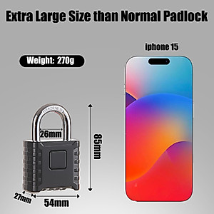 Disecu 4 Digit Combination Lock 2.7 Inch Long Shackle and Outdoor Waterproof Resettable Padlock for Gym Locker, Hasp Cabinet, Gate, Fence, School (Black, Pack of 2)