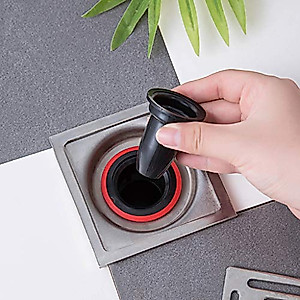 TERNCOEW Bath Shower Floor Strainer Cover Plug Siphon Sink Kitchen Bathroom Water Drain Filter Sink Strainer Small Holes, White