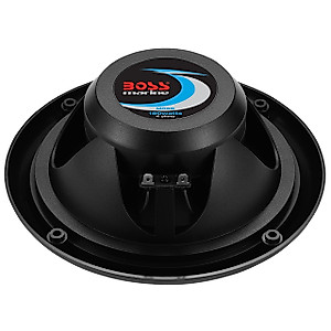 BOSS Audio Systems MR6B 6.5 inch Marine Stereo Boat Speakers - 180 Watts (pair), 2 Way, Full Range, Tweeters, Coaxial, Weatherproof, Sold in Pairs