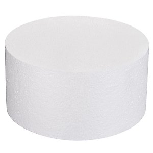 MECCANIXITY Round Foam Cake Dummy 4 Inch x 8 Inch Circle Dummy Cake Set for Wedding Cakes, Birthday Cakes, Crafts, and Window Displays