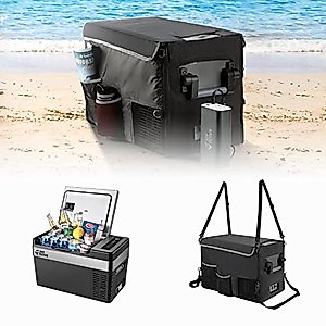 JOYTUTUS Portable Refrigerator 26 Quart (25L) Car Refrigerator + Insulated Protect Cover