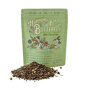Package of 80,000 Wildflower Seeds - Hummingbird and Butterfly Wild Flower Seeds Collection - 23 Varieties of Pure Non-GMO Flower Seeds for Planting Including Milkweed, Nasturtium, and Forget Me Not…