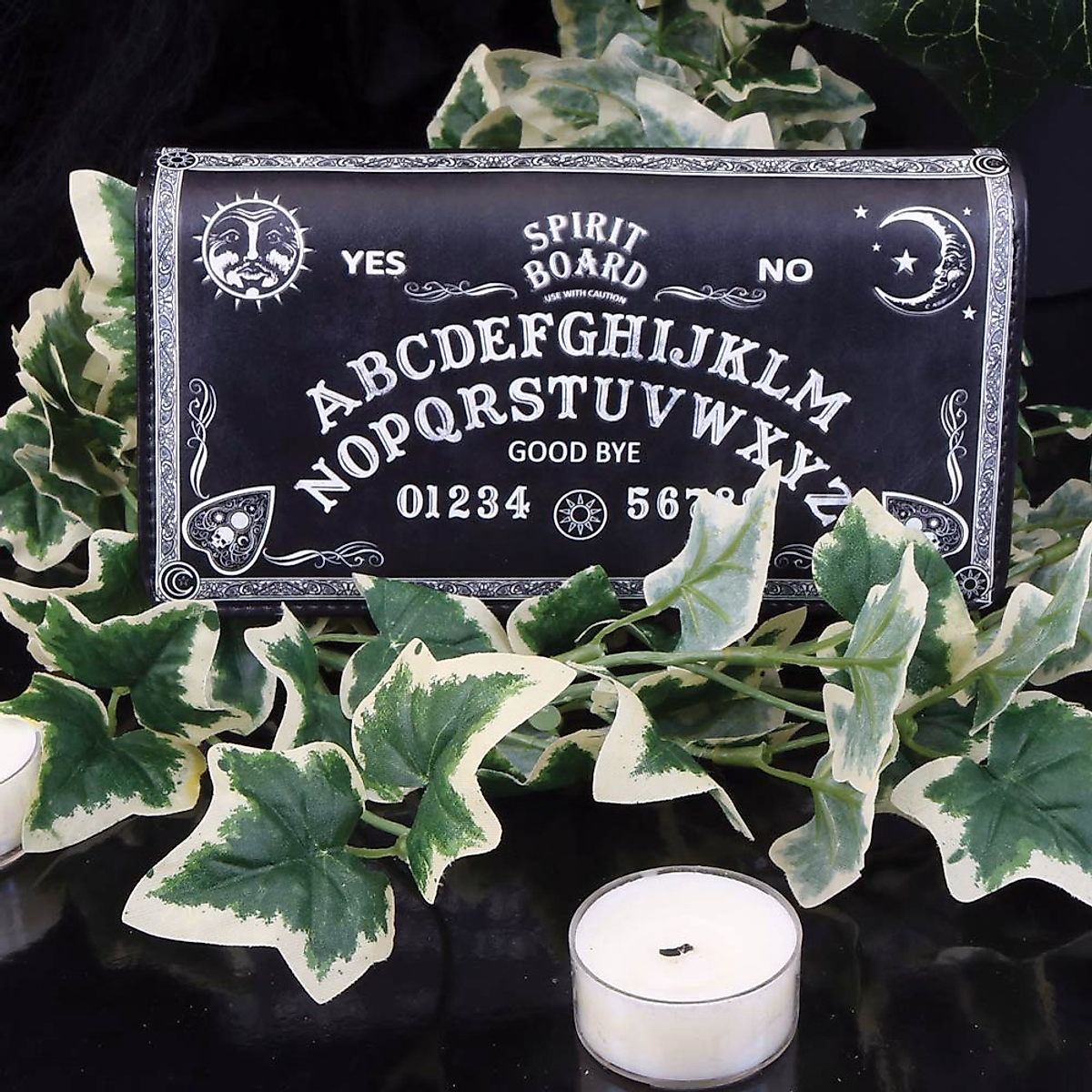 Nemesis Now Embossed Purse, Gothic Wallet, 18.5cm - Ouija Spirit Board