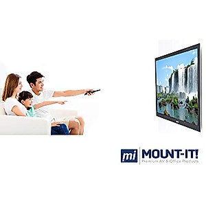 Mount-It! Low-Profile Large TV Mount | Flush TV Wall Mount | Ultra-Slim Fixed TV Mount for 42-70 in. Screen TVs | VESA Compatibility up to 800x400 | 220 lbs Capacity