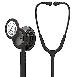 3M 5811 Littmann Classic III Smoke-Finish Monitoring Stethoscope with Black Identification Tag, 27" Black Tube