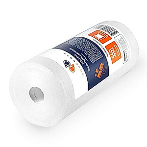 Aquaboon 1-Pack of 5 Micron 10" x 4.5" Sediment Water Filter Replacement Cartridge | Whole House Sediment Filtration | Compatible with W15-PR, HD-950, WFHD13001B, GXWH35F, GXWH30C