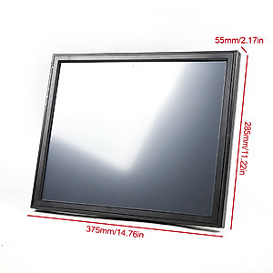 LYNICESHOP 15" Touch Screen Monitor, Touch Screen LED Display Monitor Commercial Cash Register 1024x768 USB/VGA/HDMI POS Screen Monitor Touchscreen for Restaurant Cafe Kiosk Retail