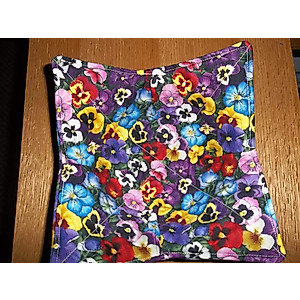 Microwave Bowl Cozy Cozies Pansy 10 Inches