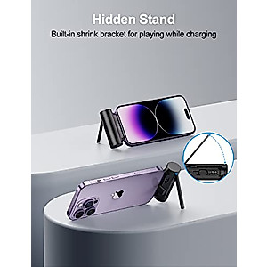 EMNT Mini Portable Charger for iPhone, 6000 mAh Fast Charging 18W PD Ultra-Compact Phone Power Bank, Small External Battery Pack Compatible with iPhone 13/12 Pro Max/11/XS/XR/X/8/7/6s/Plus and More.