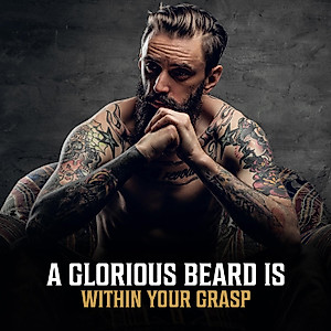 Viking Revolution Cedar and Pine Beard Oil for Men - Natural Argan and Jojoba Beard Softener, Conditioner for Strengthening and Moisturizing (1 Pack)