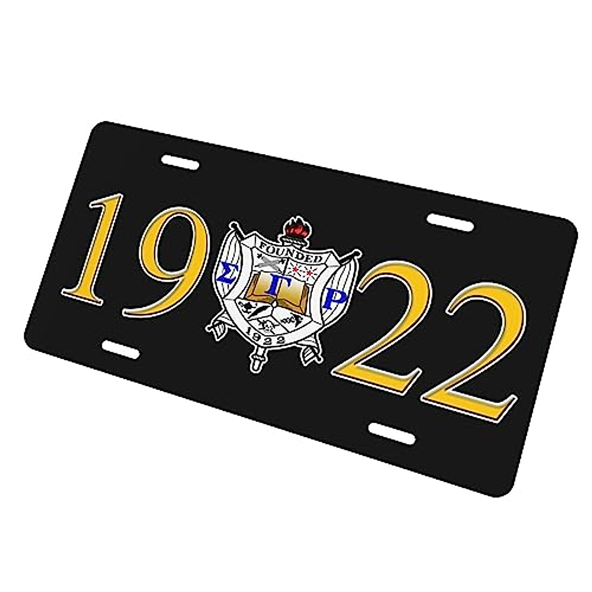 Sigma Gamma Rho License Plate 6" X 12", Automotive Aluminum Front and Rear Labels, Gift for Car Lovers